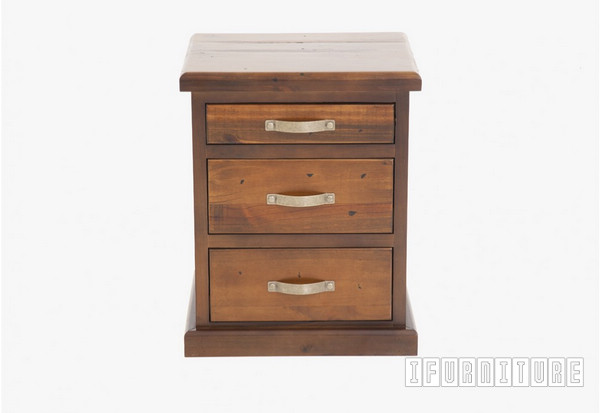 FEDERATION 3-Drawer Bedside Table