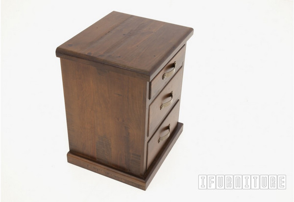 FEDERATION 3-Drawer Bedside Table