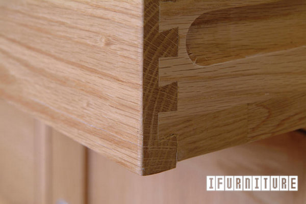 NEWLAND Solid Oak 3 Drawer Console Table