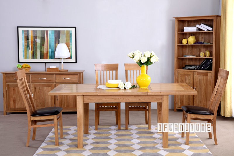 NEWLAND Solid Oak 3 Drawer Console Table