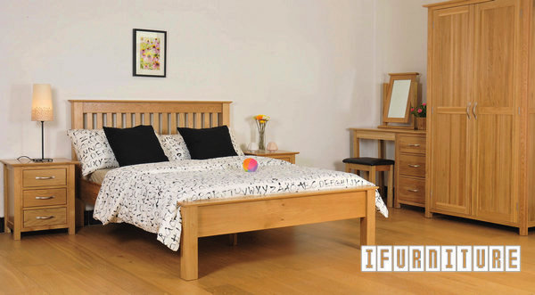 NEWLAND Solid Oak 3 Drawer Console Table