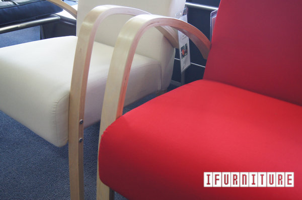 YORK Lounge Chair in Red Color