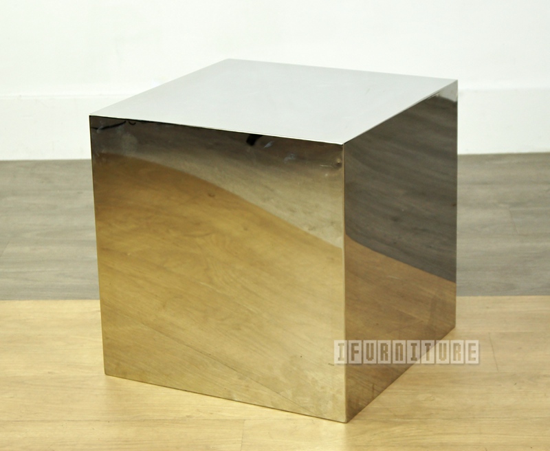 CUBE Stainless Steel Side Table