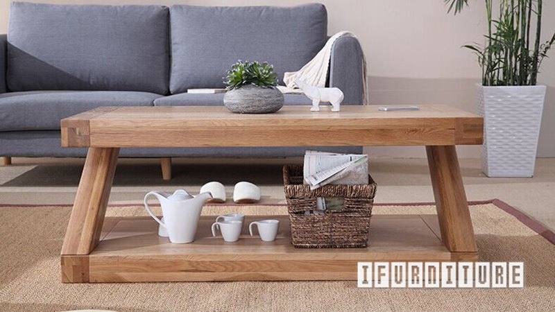 ZEST Z Shape Coffee Table *Solid Oak