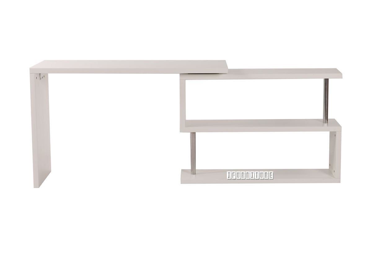 SEAN Swirl Desk in Matt White