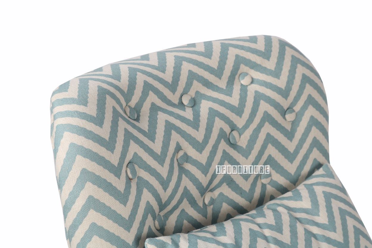 Haxby Lounge Chair (Blue and White)