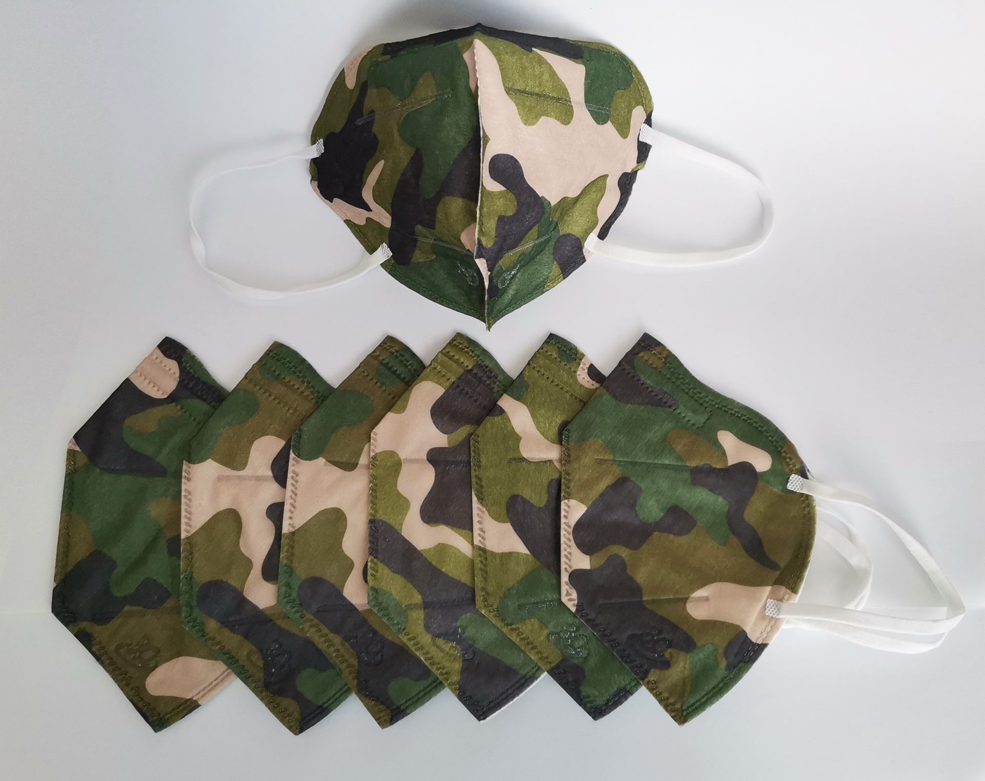 Colorful face masks 7 in one box. N95 Level Material