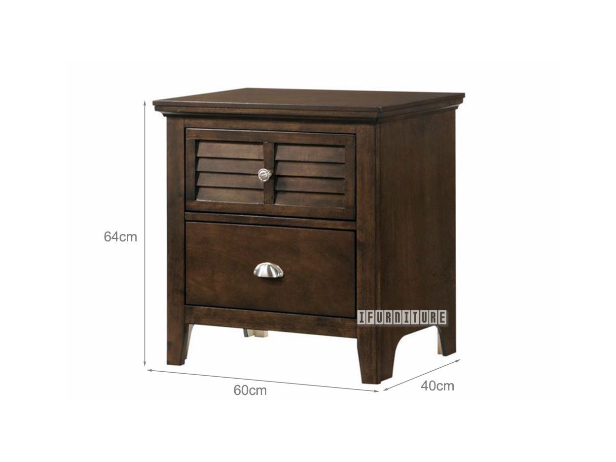 Harbor 2D Bedside Table * Brown