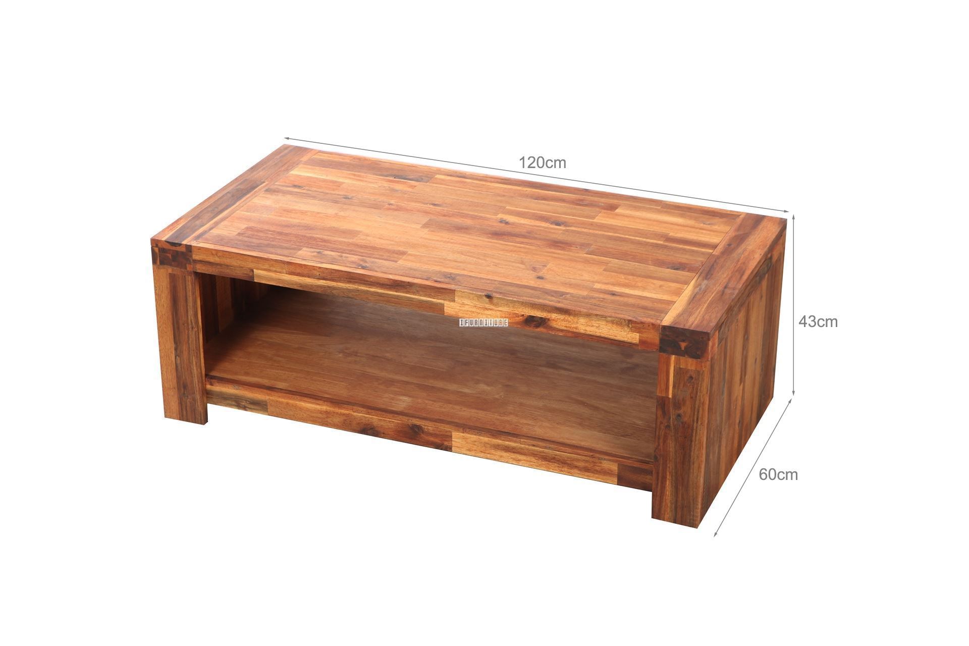 PHILIPPE Acacia Coffee Table (Rustic Java Color)