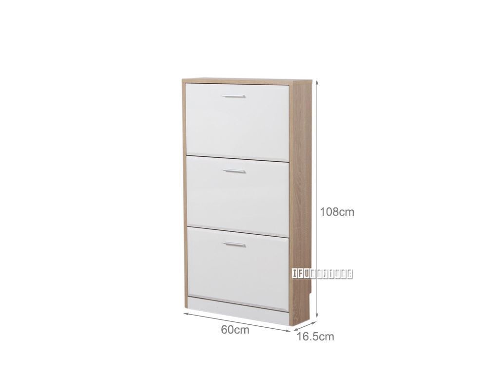 SLIMLINE 108 Matt White Shoe Case