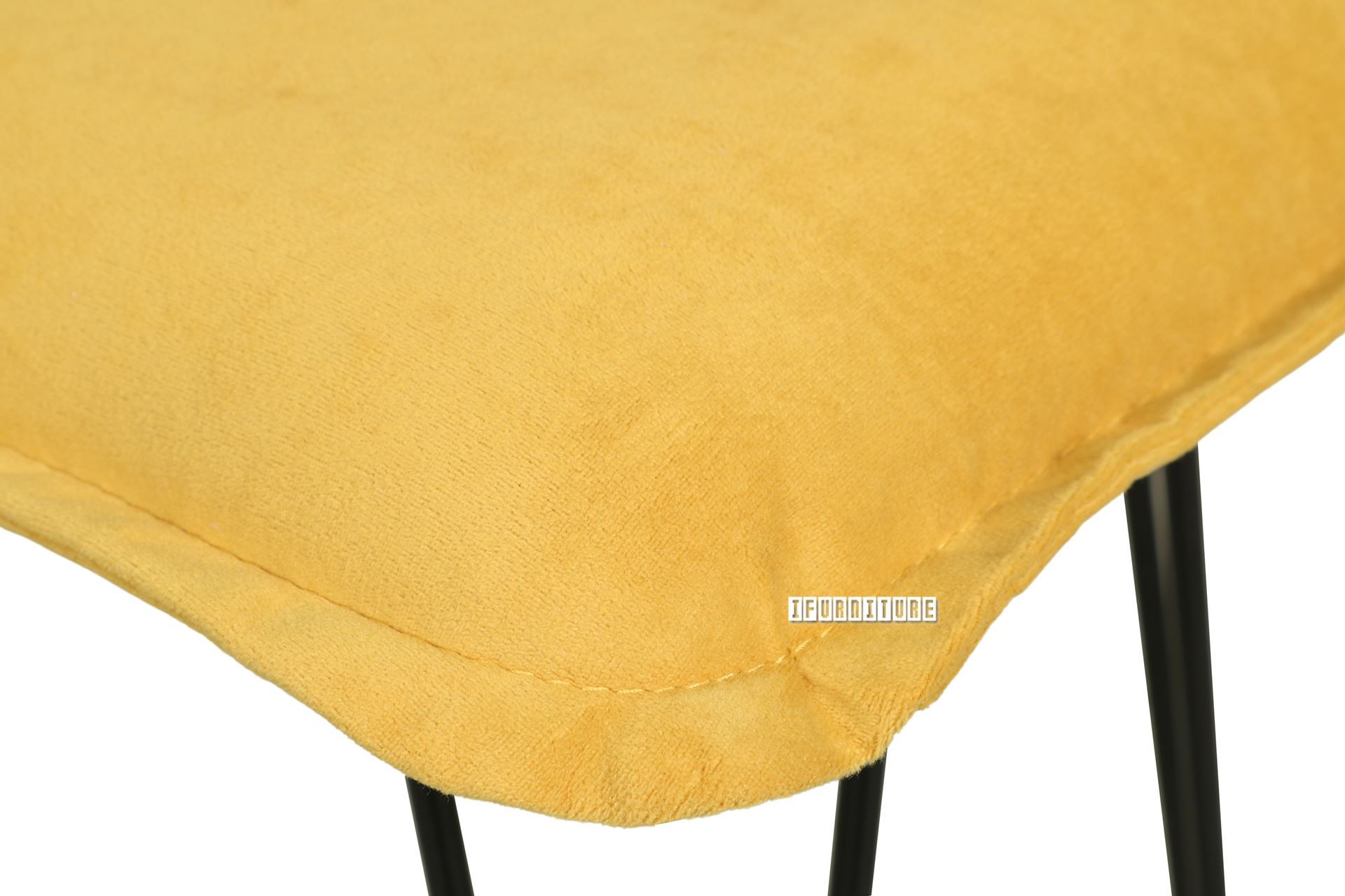 LOBSTER Fabric Rocking Chair With Footstool *Yellow