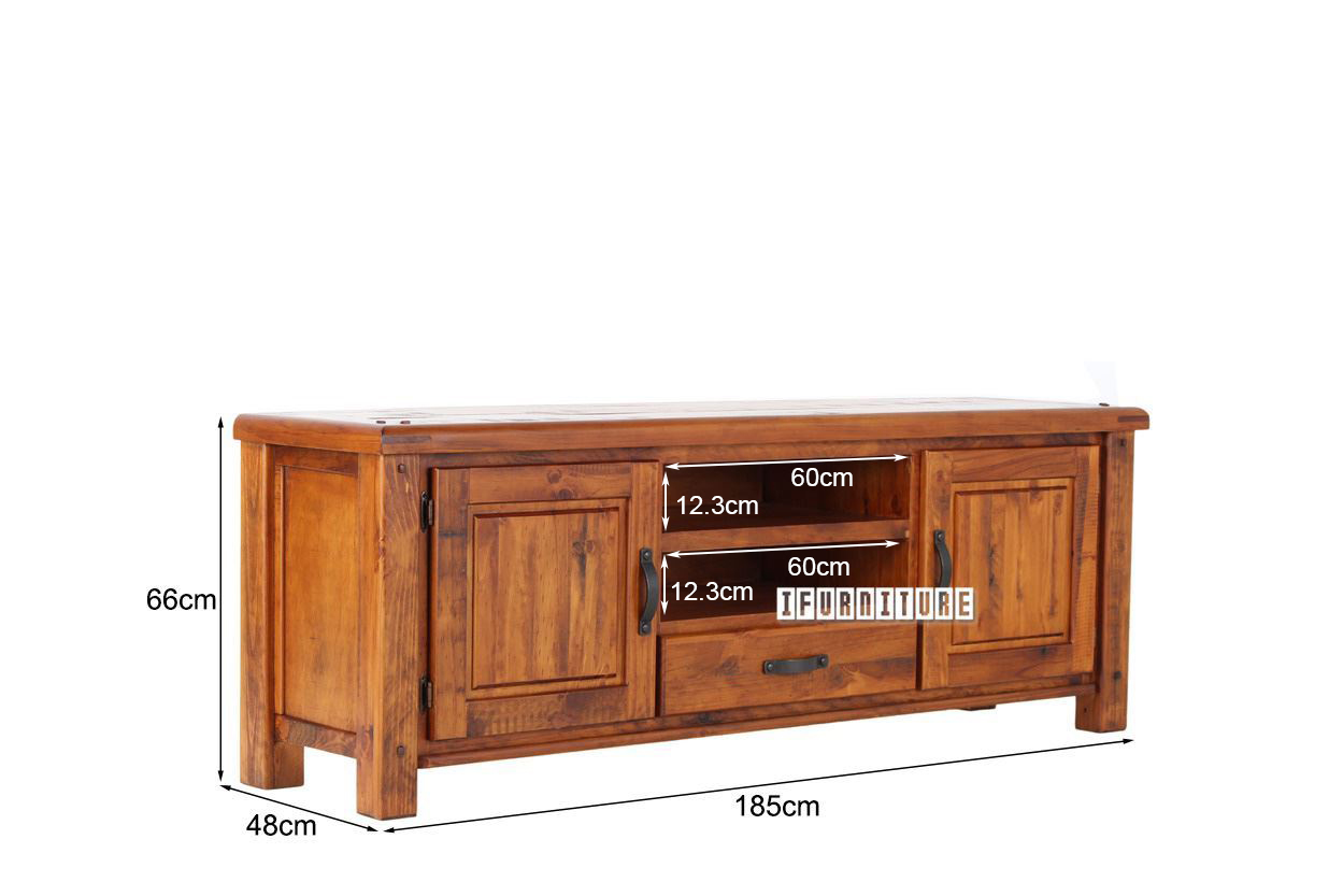 FOUNDATION Rustic Pine 185 Medium Entertainment Unit