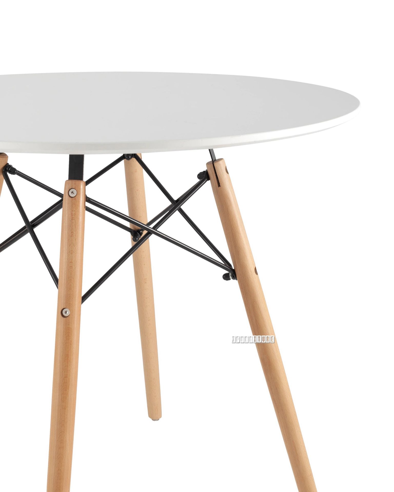 ALPHA 80 Round Dining Table (White)