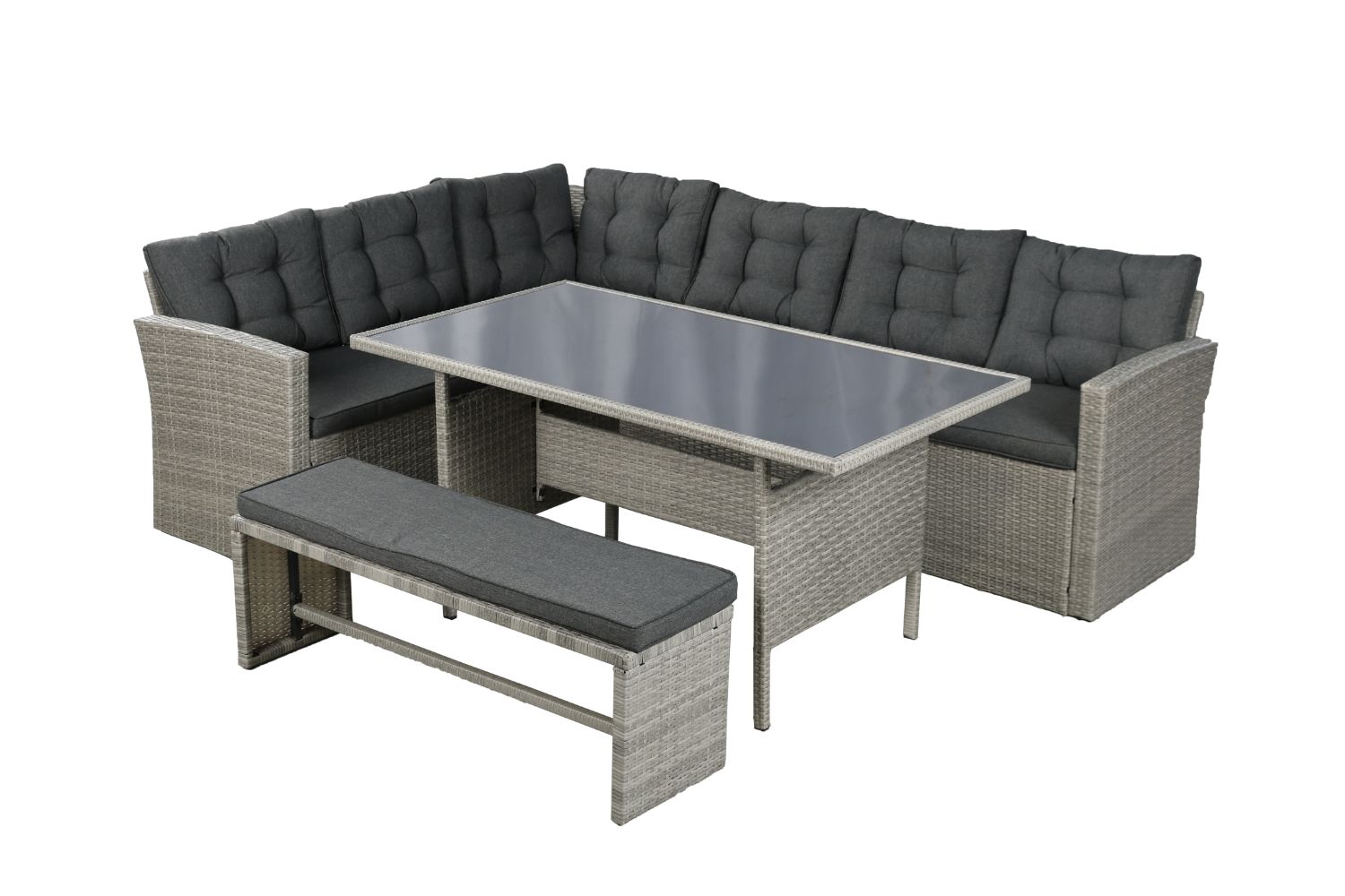 MILTON Sectional Outdoor Dining Set