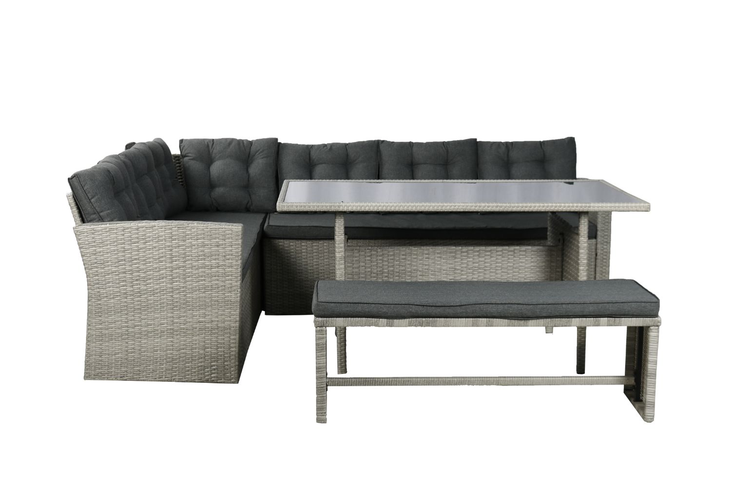 MILTON Sectional Outdoor Dining Set