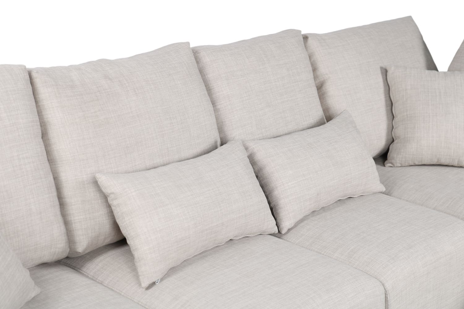 BRAYLAND Sectional Modular Fabric Sofa (Light Grey)