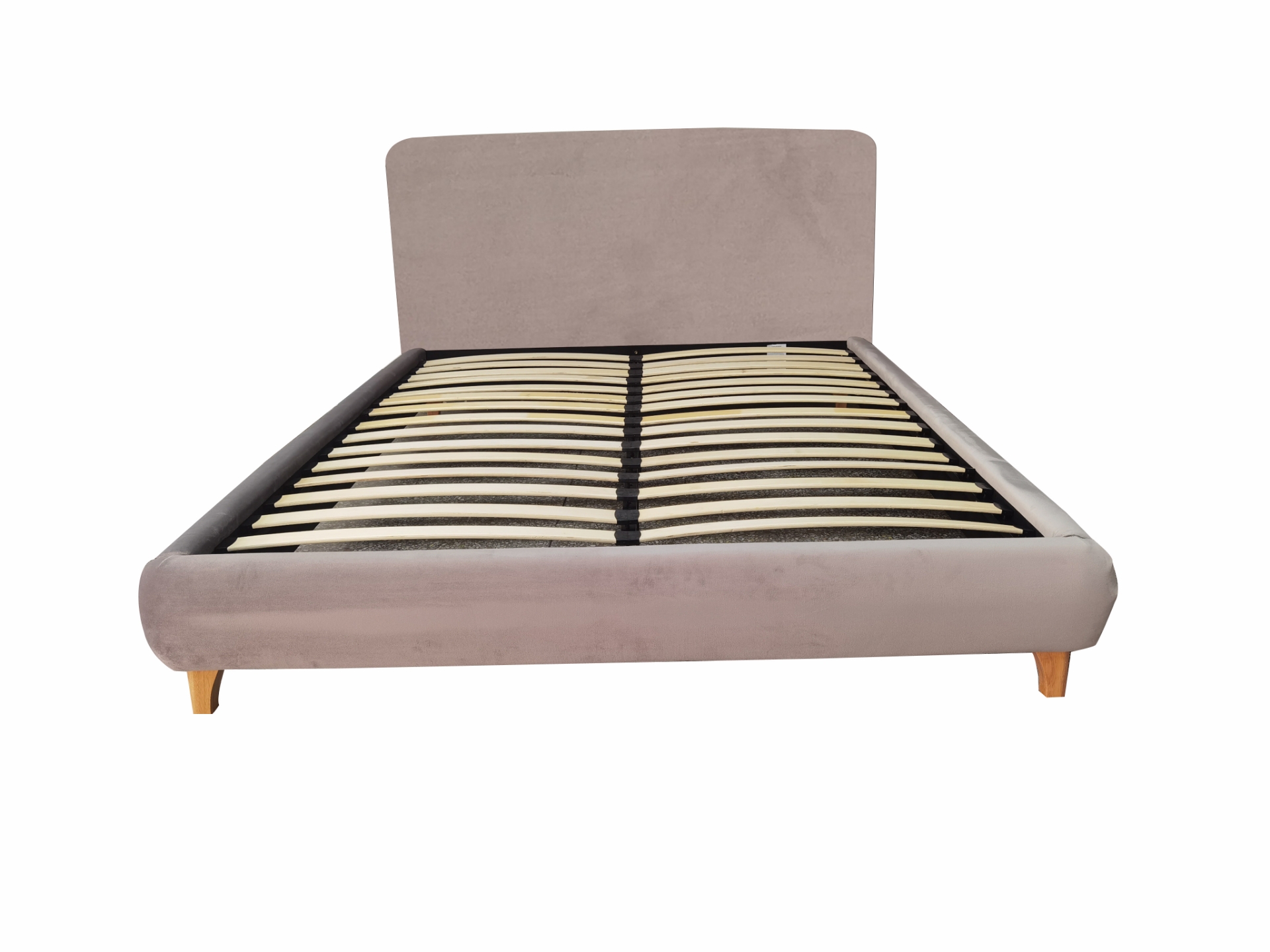 DEAN Double/Queen Size Platform Bed Frame (Malta Grey) - Queen