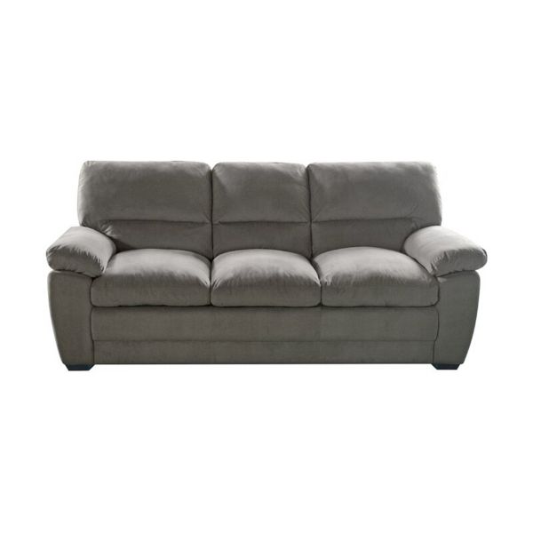 MAXX 3+2+1 Microsuede Fabric Sofa - (Grey)