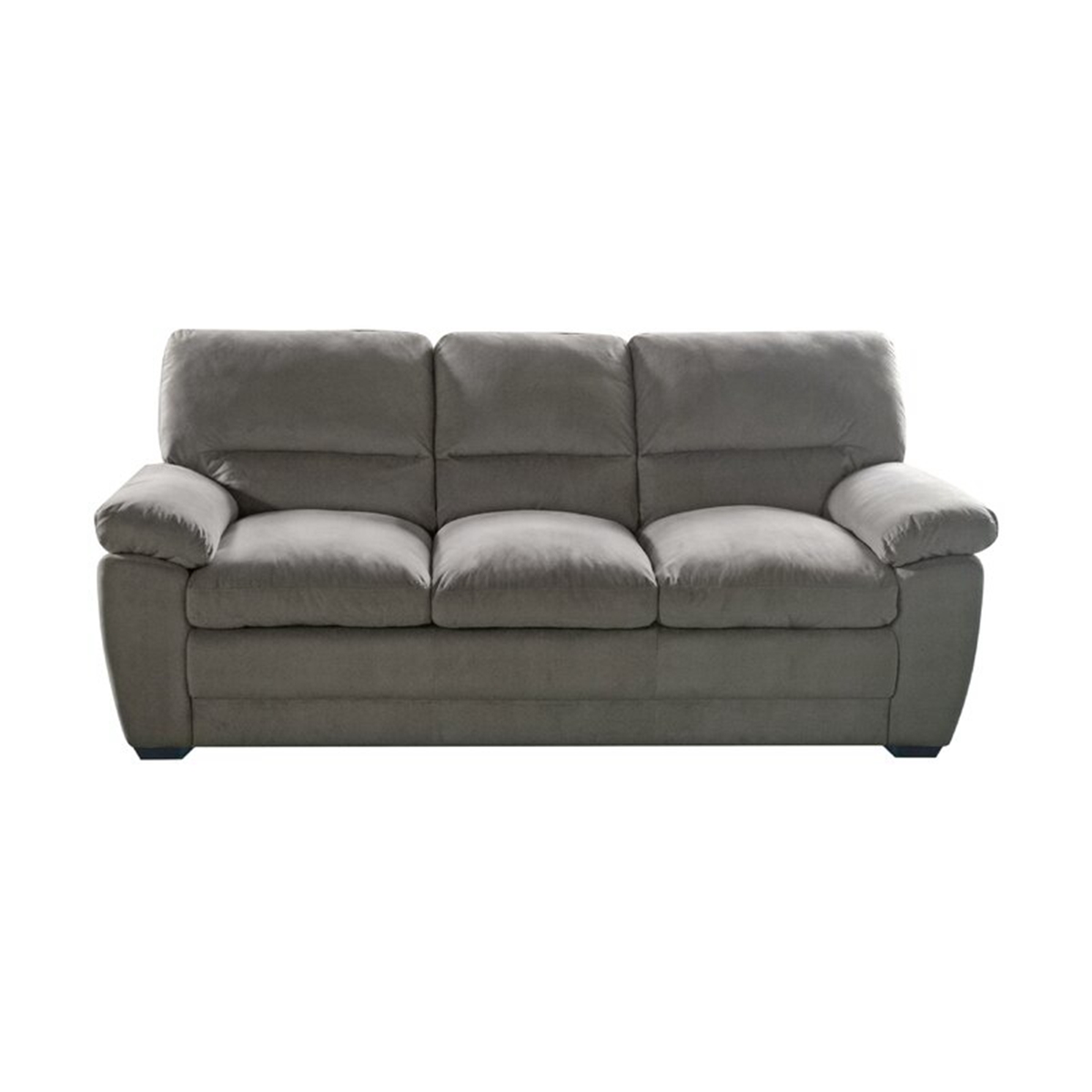 MAXX 3+2+1 Microsuede Fabric Sofa - (Grey)