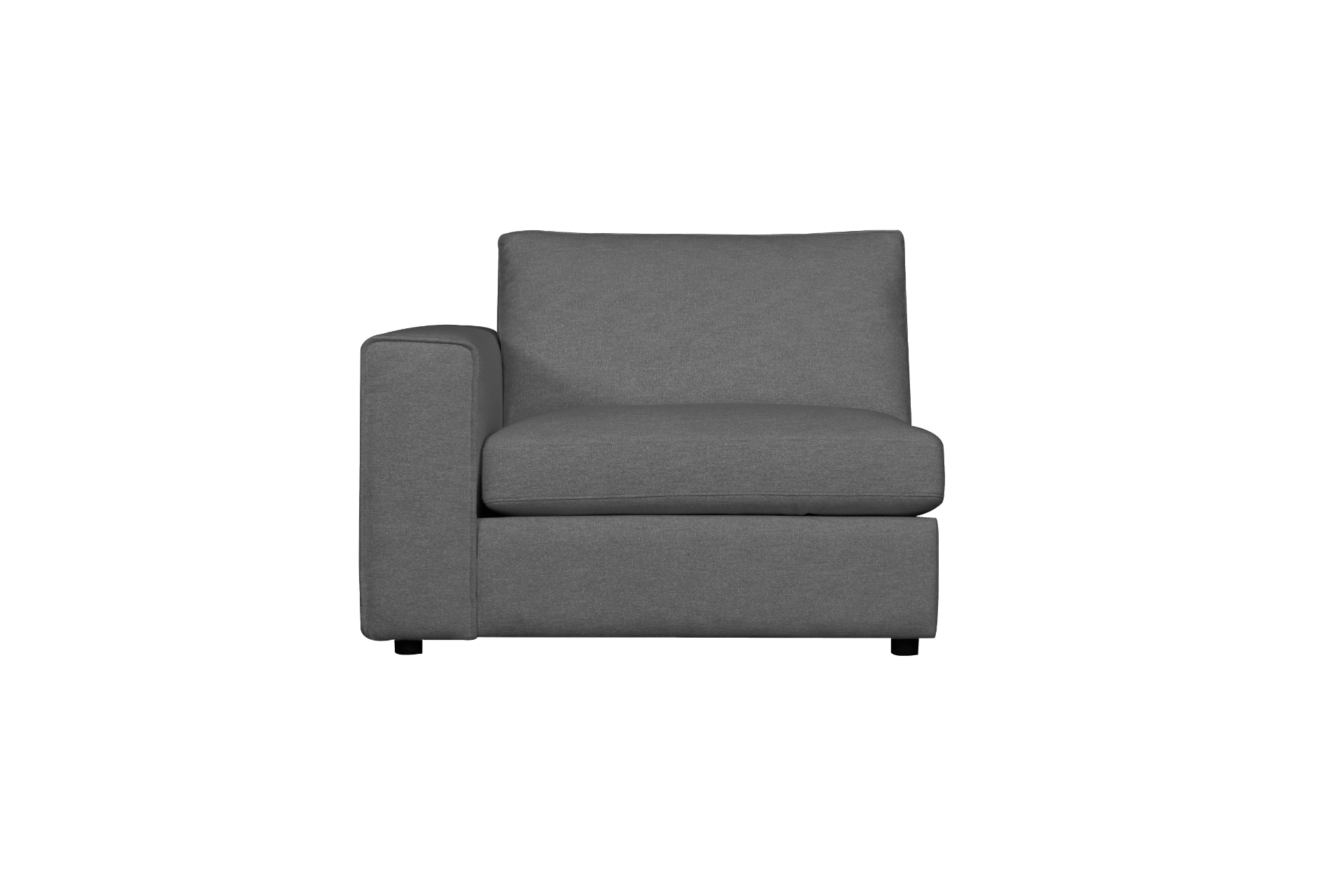 HOKIO Feather Filled Modular Corner Sofa (Grey)