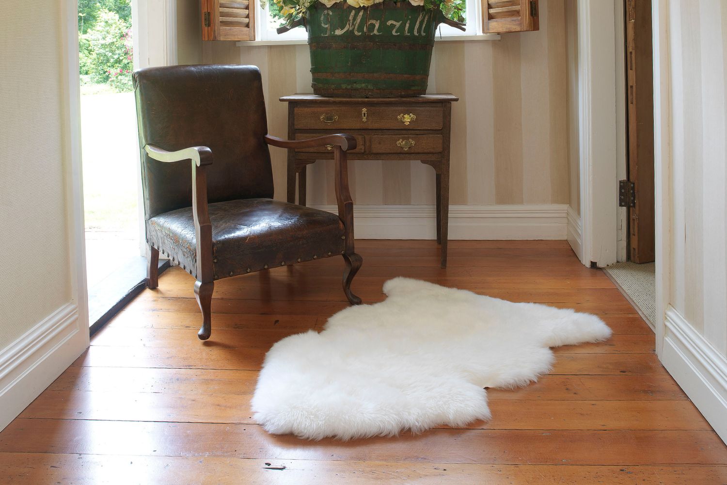 Sheepskin Rug (White) - Small