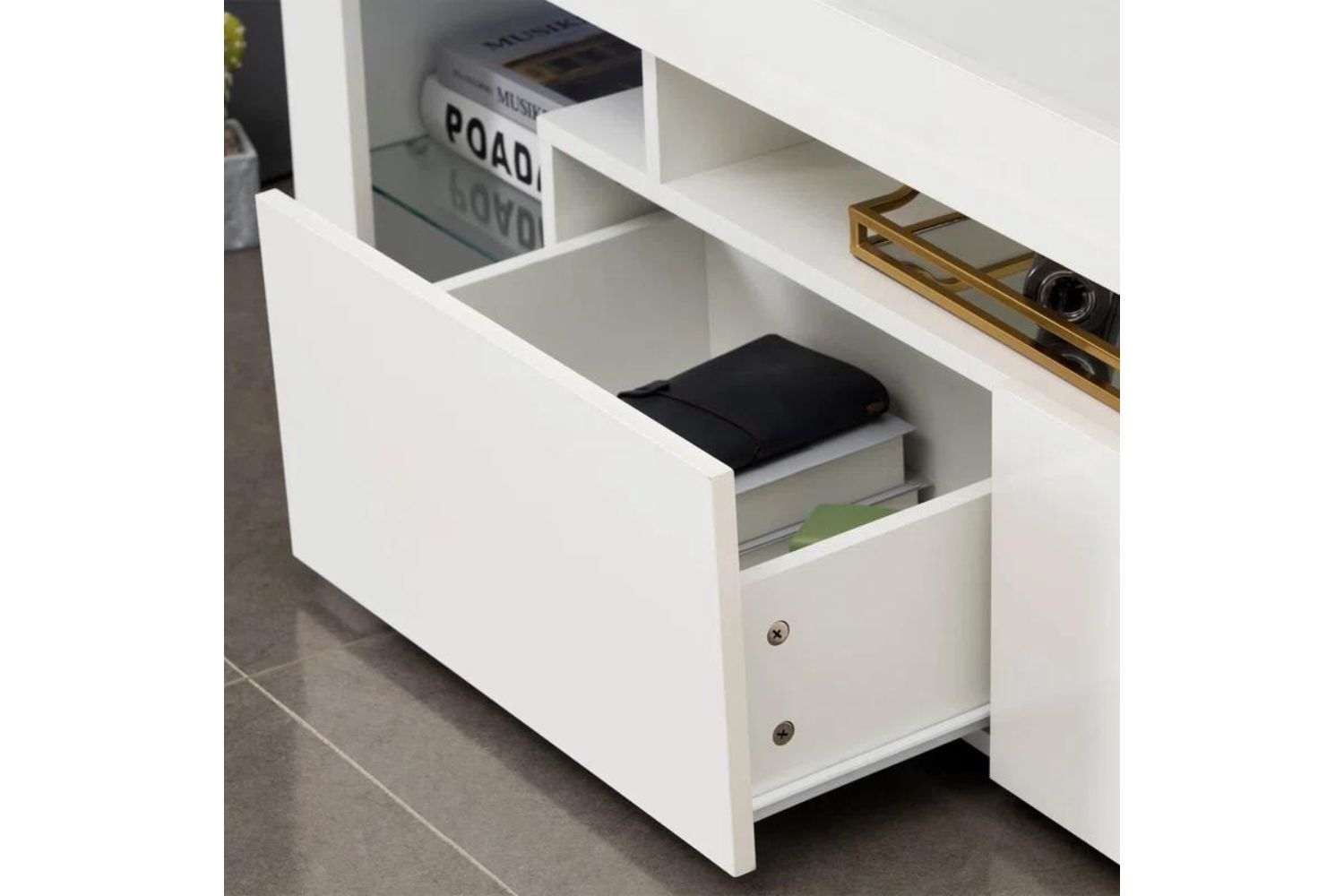 LOGAN LED 160 TV Unit (White)