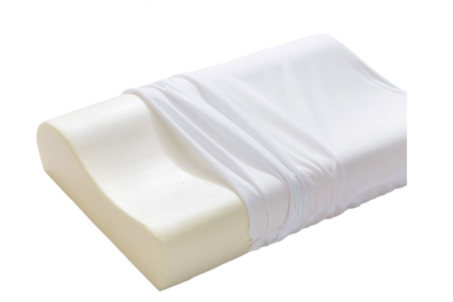 MEMORY FOAM Wavy Pillow in 2 Sizes (White)