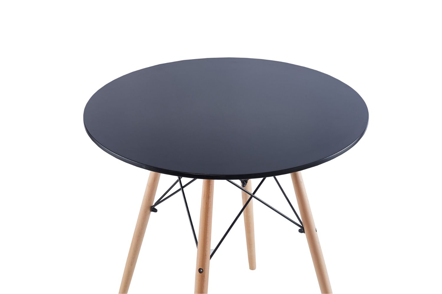 EAMES D80 Round Dining Table (Black)
