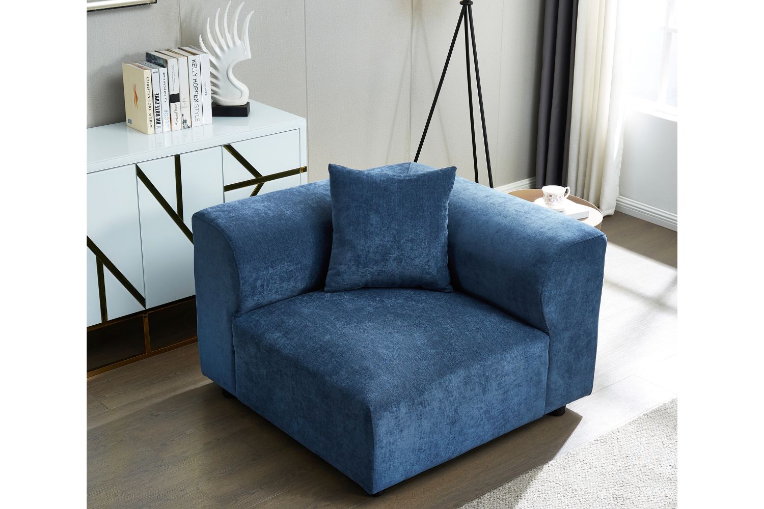 BARI Memory Foam Fabric Modular Sofa - 4PC Corner Set