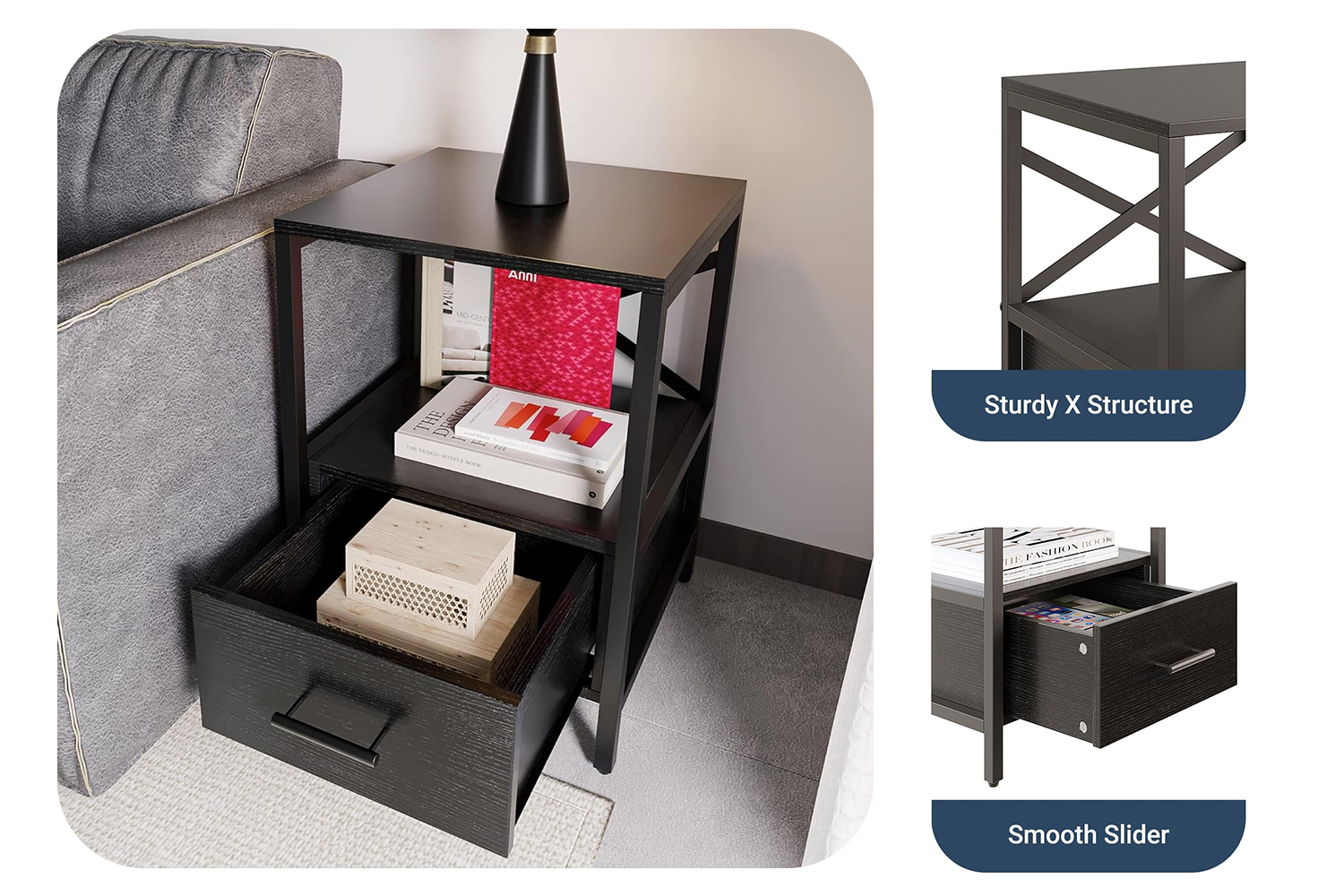 TATUM 1-Drawer End Table