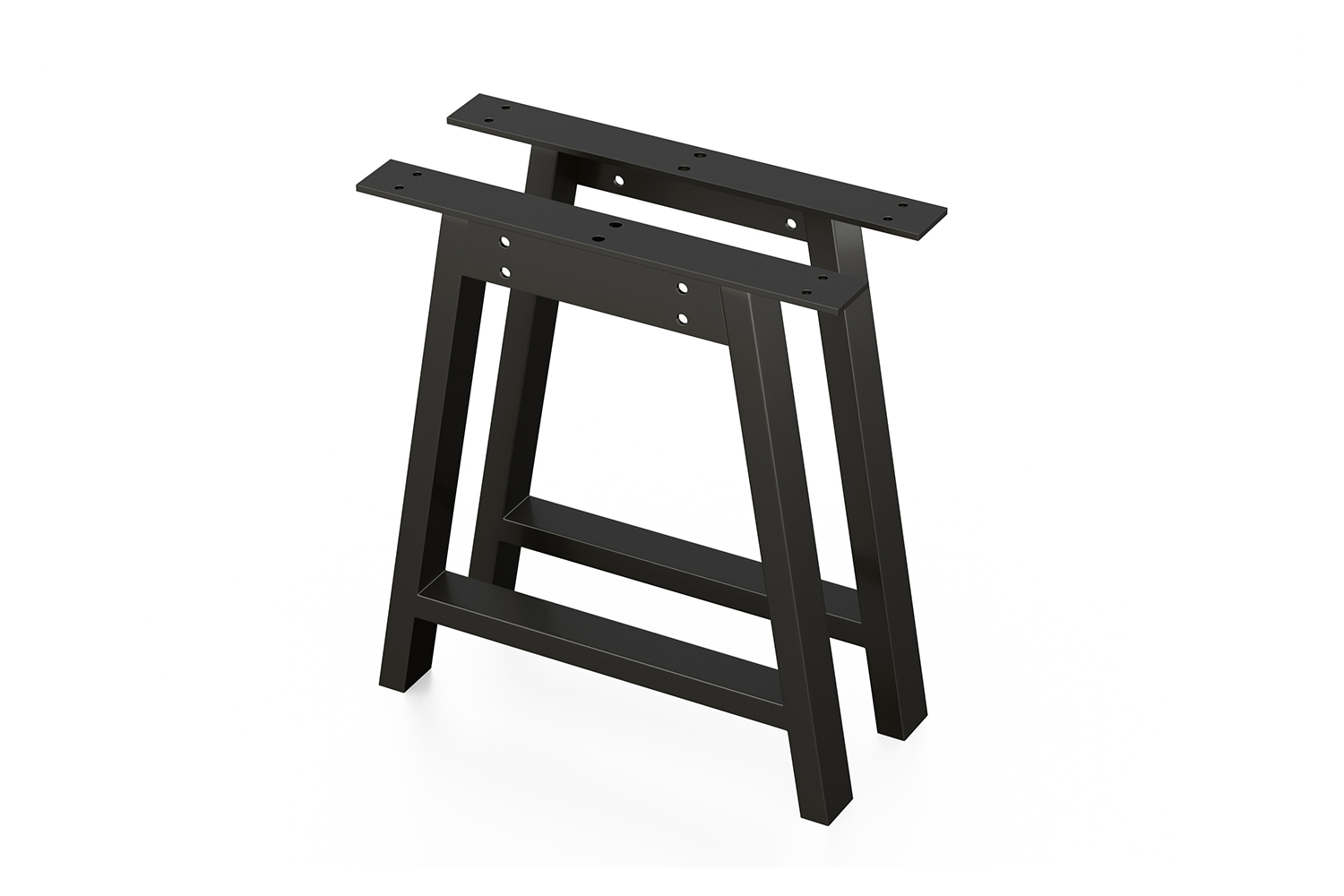 SYNERGYPLUS Dining Table with A-Frame Metal Legs (Cement Grey) - 200x100