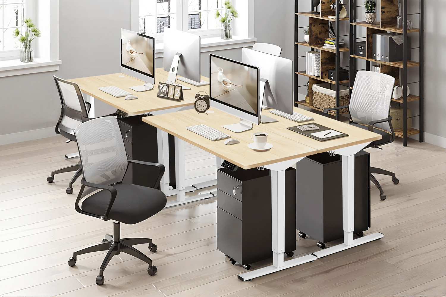 NEXUS 120 Electric Height Adjustable Standing Desk with LED Display ...